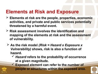 Exposure and Vulnerability Disaster Risks | PPTX