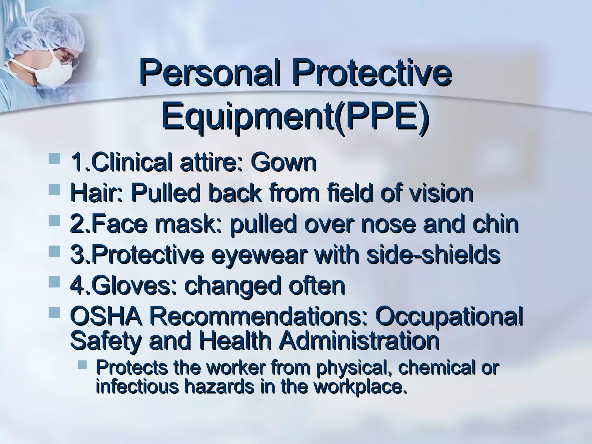 Exposure Control and Barriers in Dental Hygiene | PPT