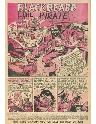 Captain Kidd With Blackbeard The Pirate | PDF