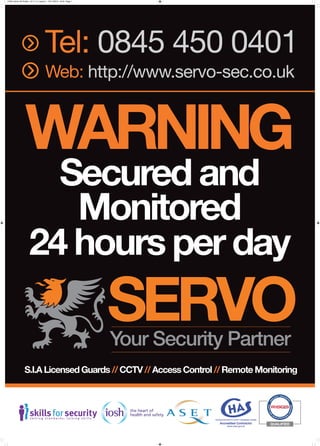 Servo new warning signs | PDF