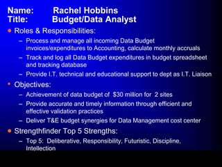Budget Analyst Summary Duties | PPTX | Technology & Computing