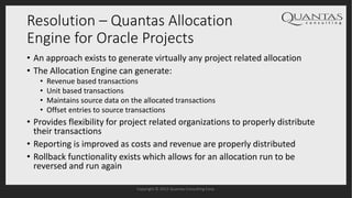 Quantas Allocation Engine for Oracle Projects | PPT