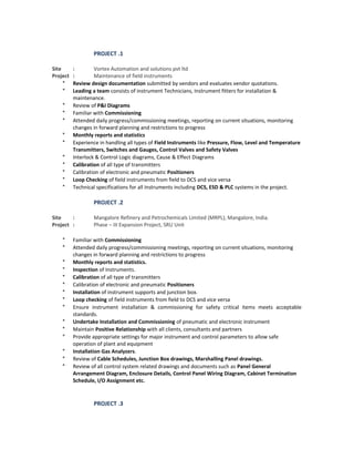 Vivek - Instrumentation engineer | DOC