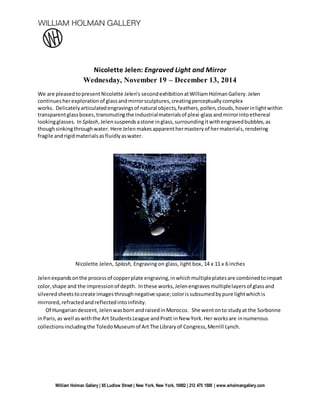 Jelen Cunningham Press Release Holman Gallery | DOCX