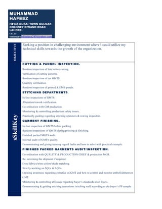 HAFEEZ | DOC | Business | Business and Finance