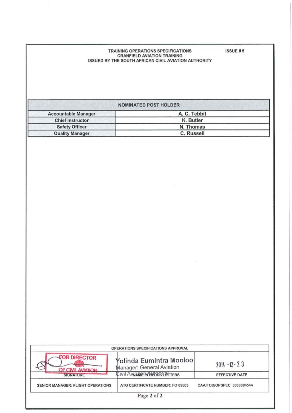 2015 ATO Certs Ops Specs 2015 ATO Certs Ops Specs