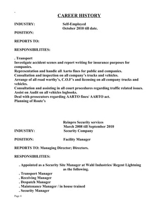 Steenkamp Johan - Groot CV 1 | DOC