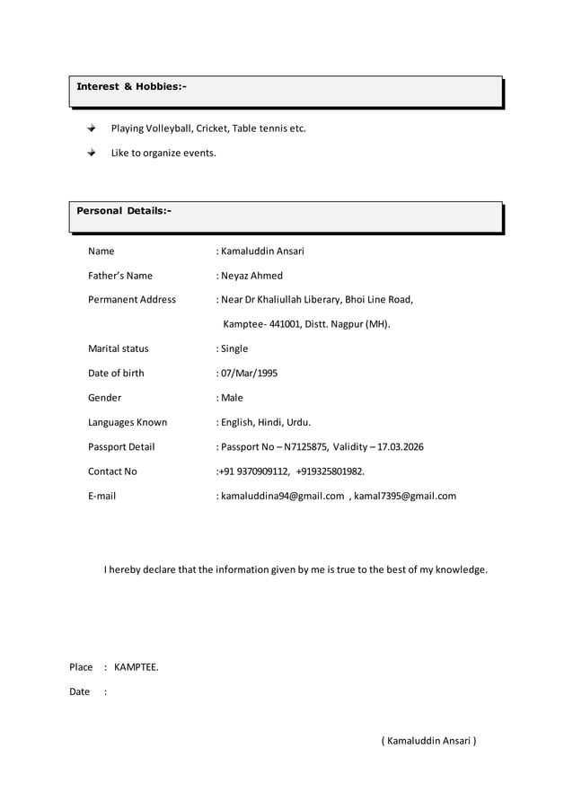 Resume | DOCX | Secondary Education | Education