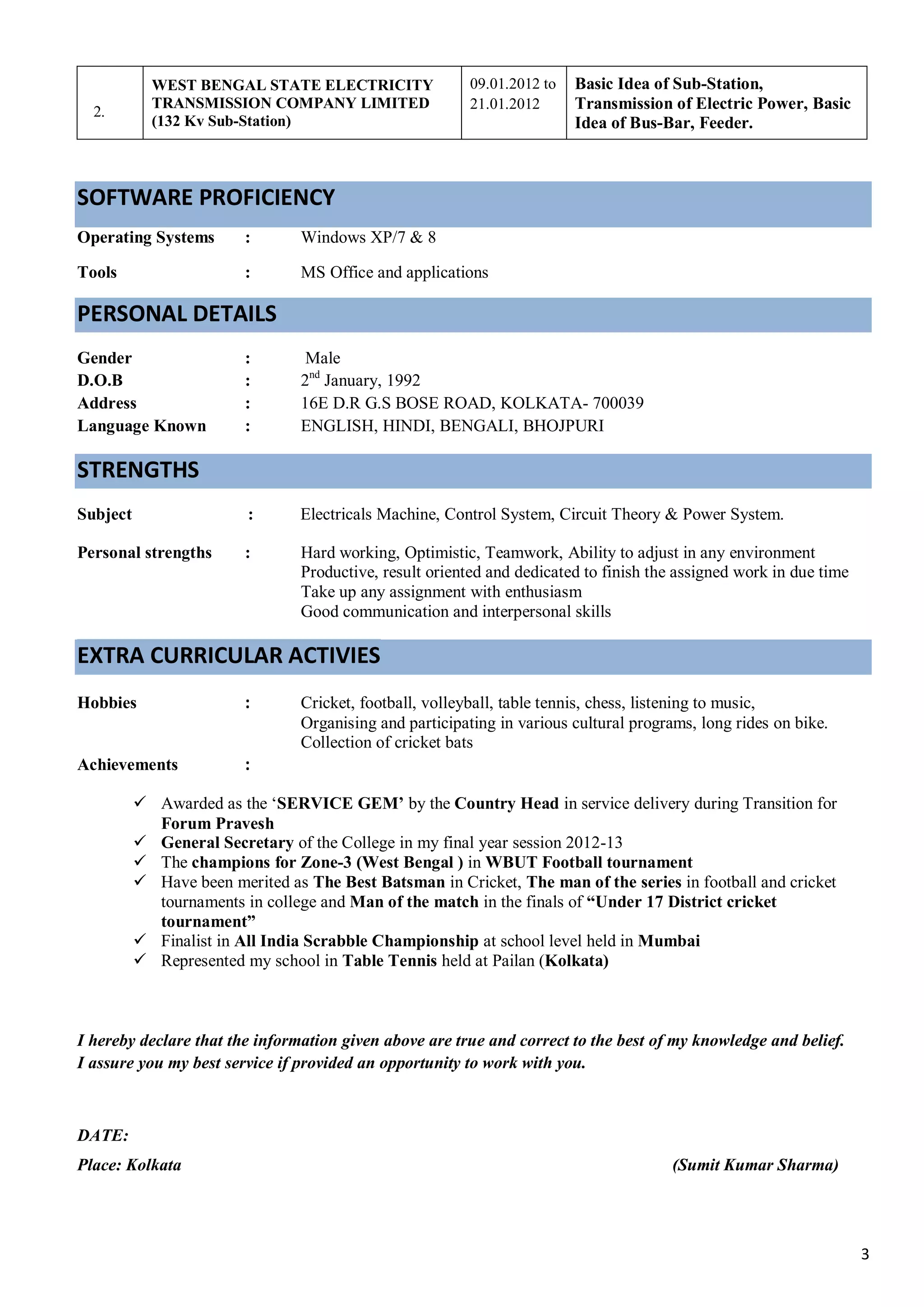 CV - SK Sharma | PDF