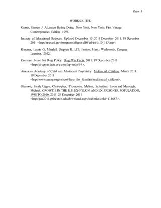 Final Project A Lesson Before Dying | DOCX