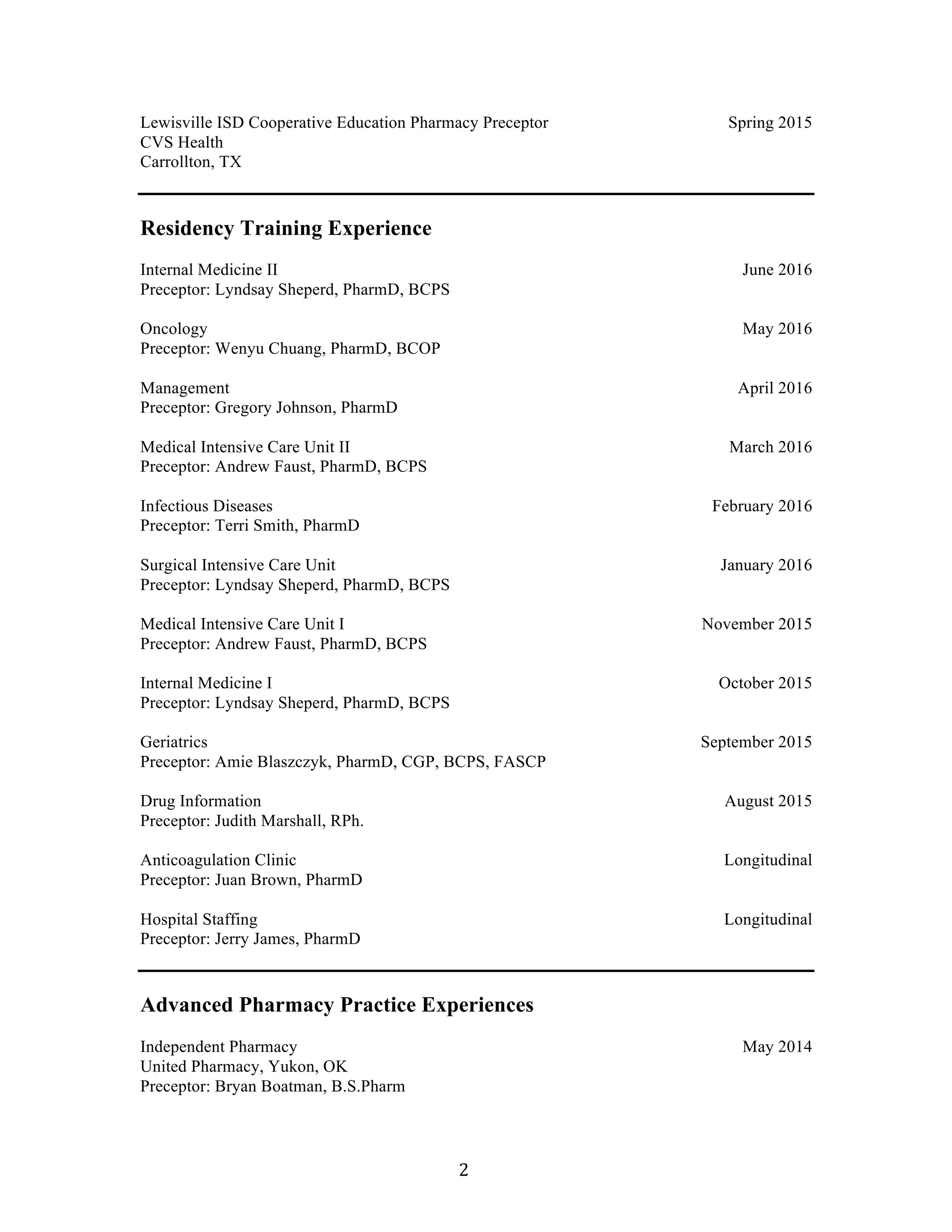 Andrew's Curriculum Vitae | PDF