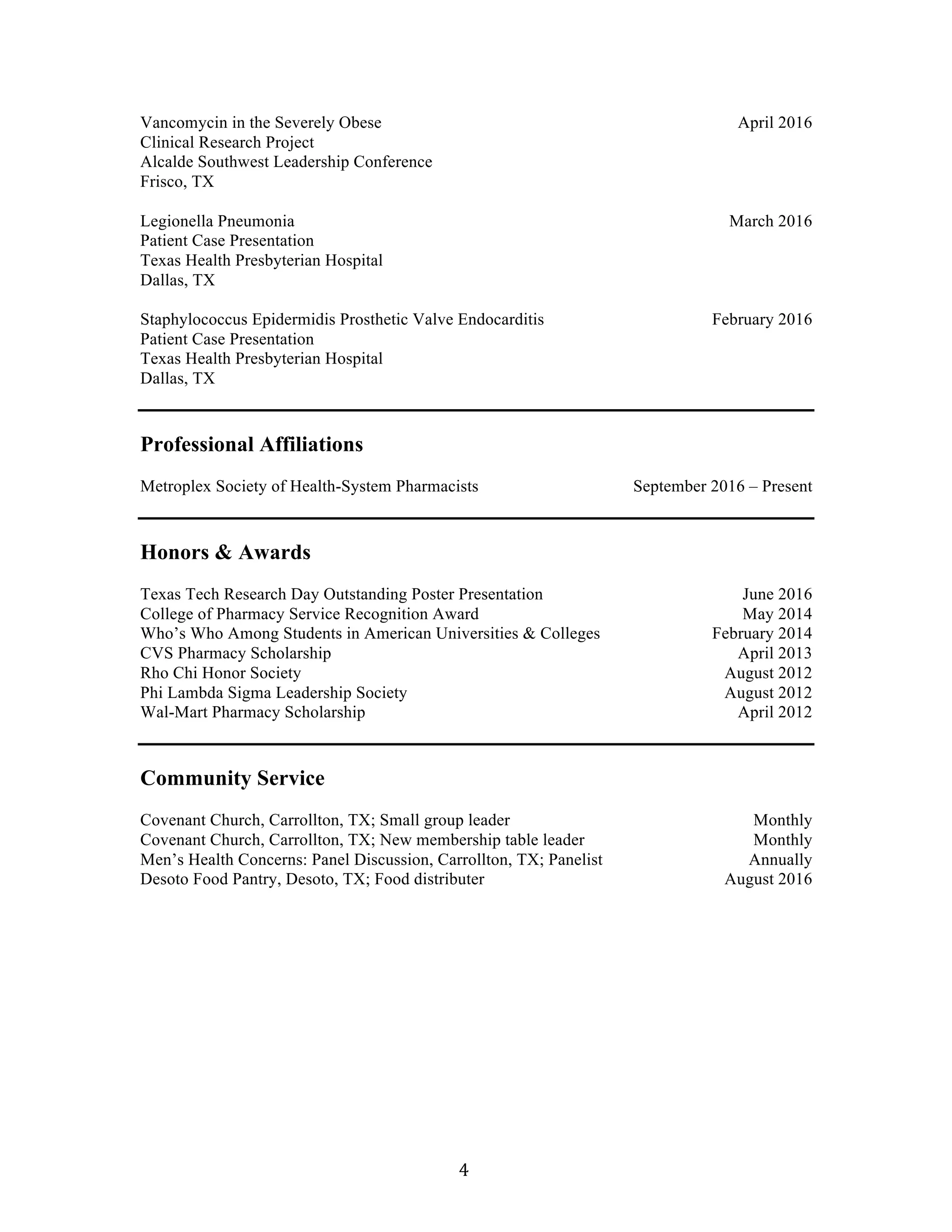 Andrew's Curriculum Vitae | PDF