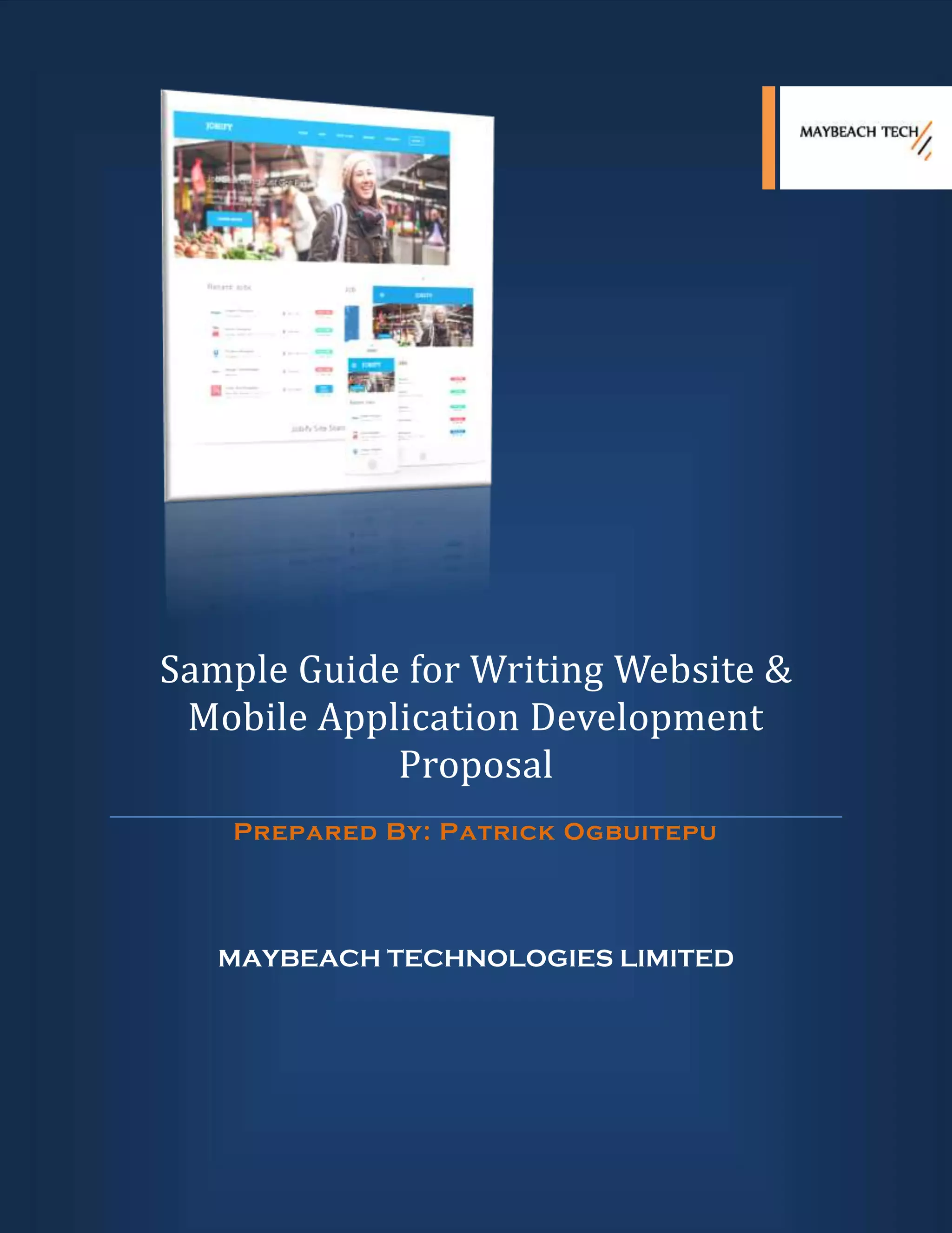 Sample Guide for Writing Website Development Proposal | PDF | Internet ...