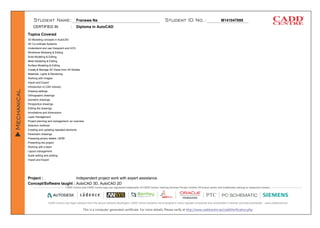 Auto CADD certificate | PPT