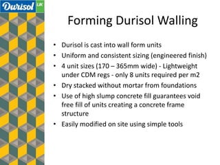 Durisol Presentation jan 2015 | PPT