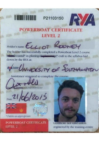 RYA POWERBOAT LEVEL2 | PDF