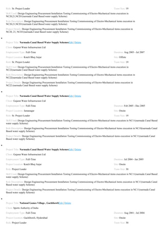 Project handled | DOC | Civil Engineering Industry | Industries