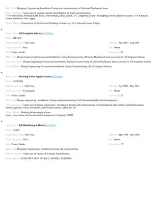 Project handled | DOC | Civil Engineering Industry | Industries