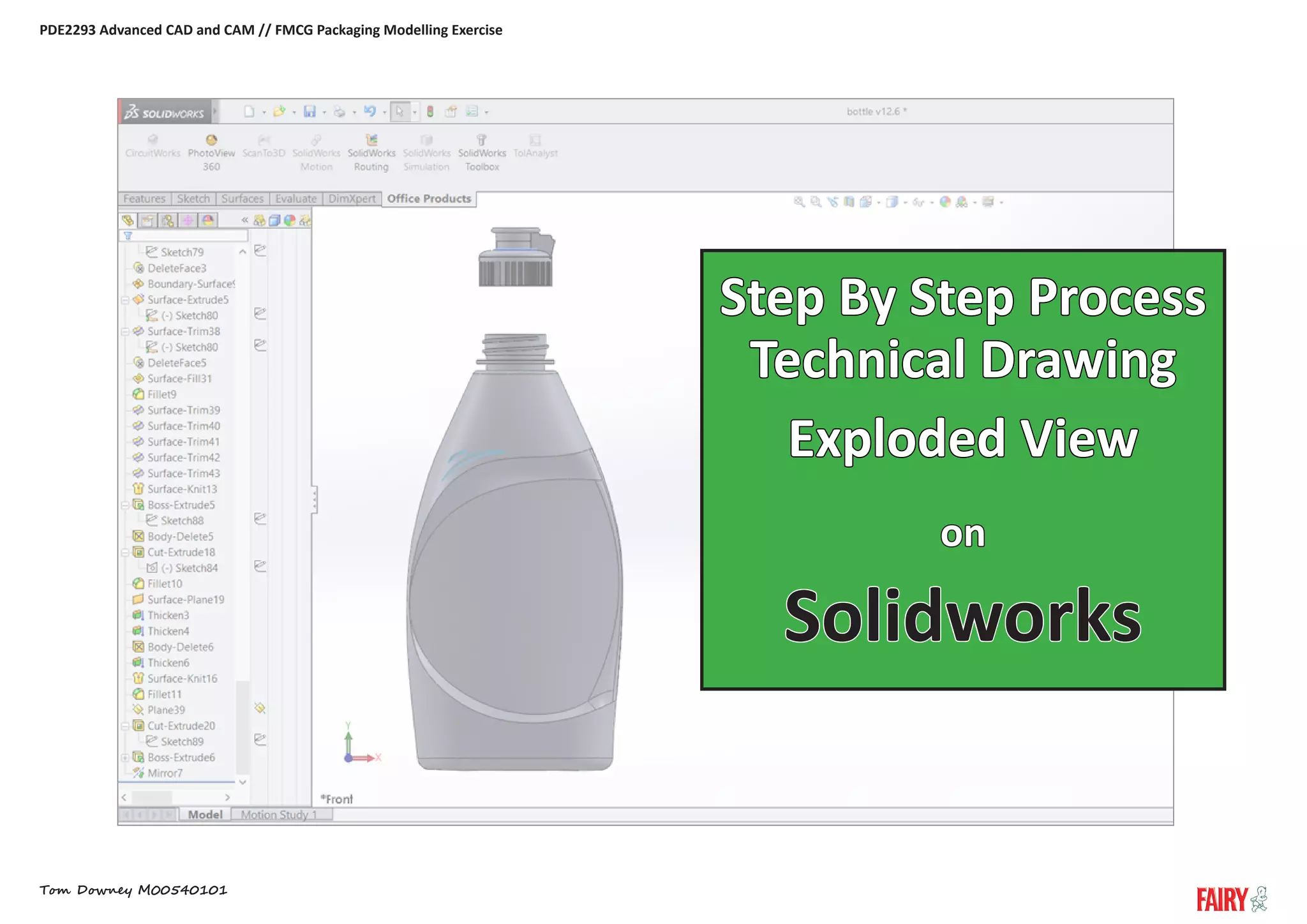 PDE2293 Advanced CAD and CAM FMCG Packaging Modelling Exercise | PDF