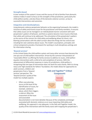 Safe and Together Model Overview and Evidence Briefing October 2014 ...