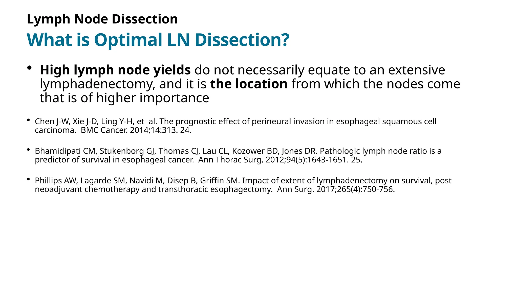 Two field vs Three field Lymphadenectomy in Esophageal Cancer | PPTX