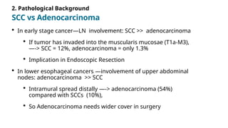 Two field vs Three field Lymphadenectomy in Esophageal Cancer | PPTX