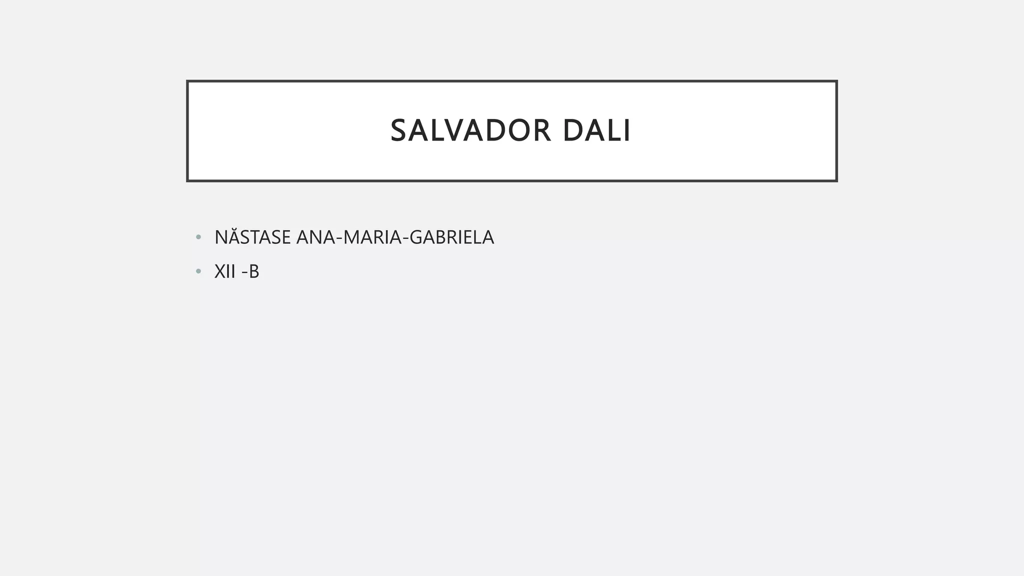 Salvador Dali | PPTX