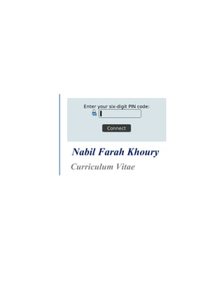 nabil khoury cv-final2 | PDF