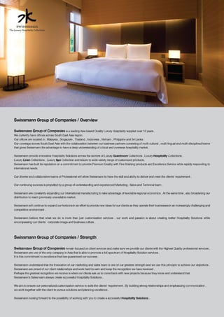Swissmann brochures - 2015 | PDF