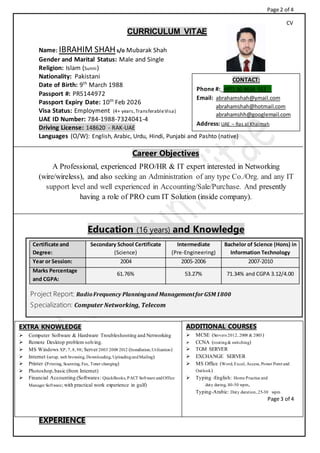 IbrahimS- PR&IT-cv2016 | PDF