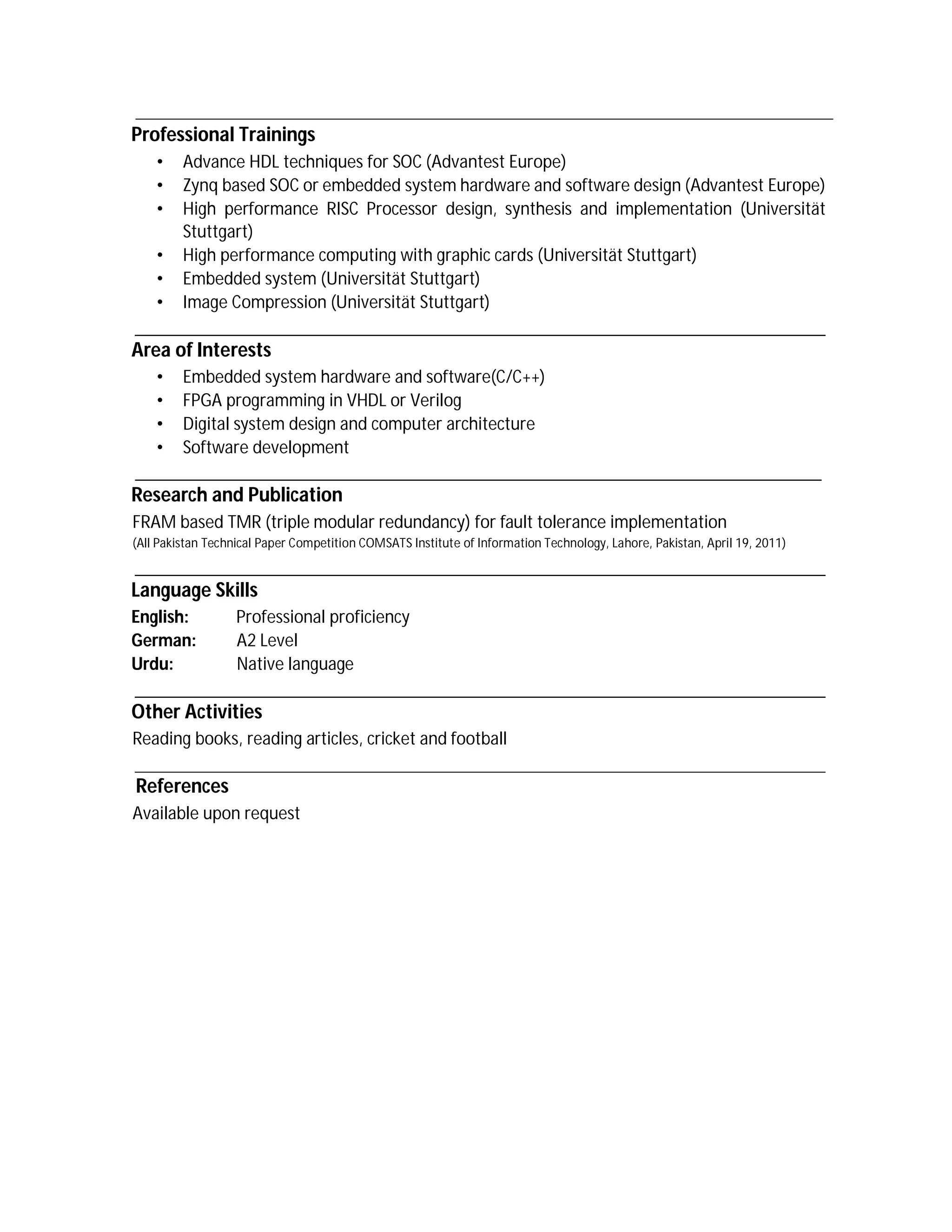 Sagheer_Kashif_Resume | PDF | Computing | Technology & Computing