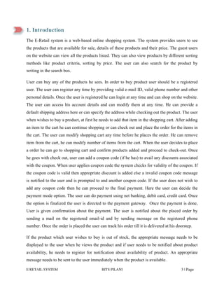 E-RETAIL SYSTEM_FINAL | PDF