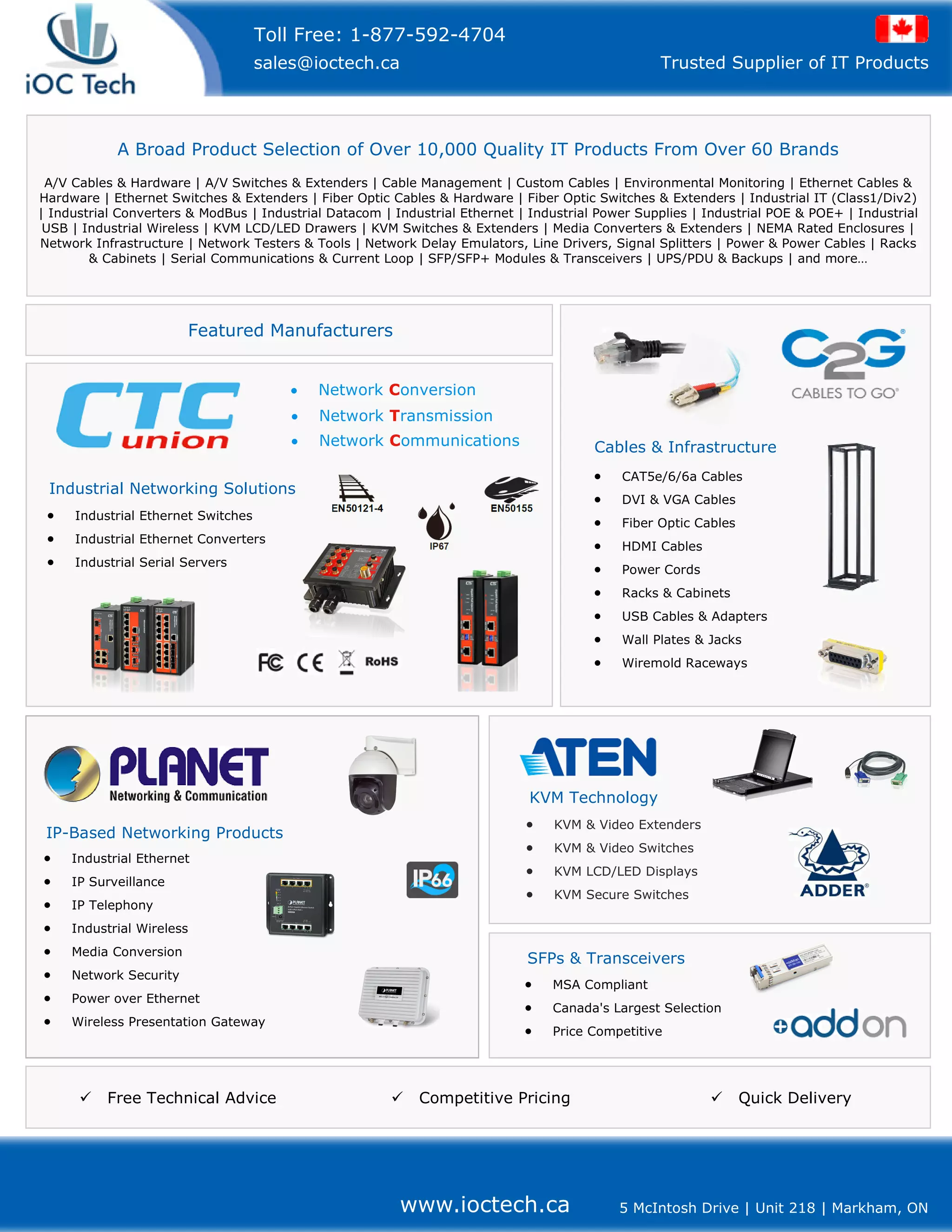 iOC Tech Line Card | PDF