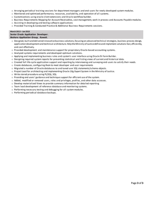 CV - Senior Oracle Financial HRMS Techno-Functional Consultant | DOCX