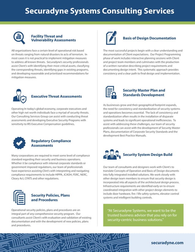 Securadyne_Consulting_Services | PDF | Management Consulting Industry | Industries