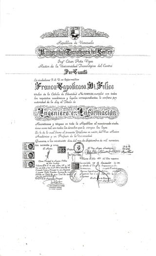Venezuela Diploma | PDF