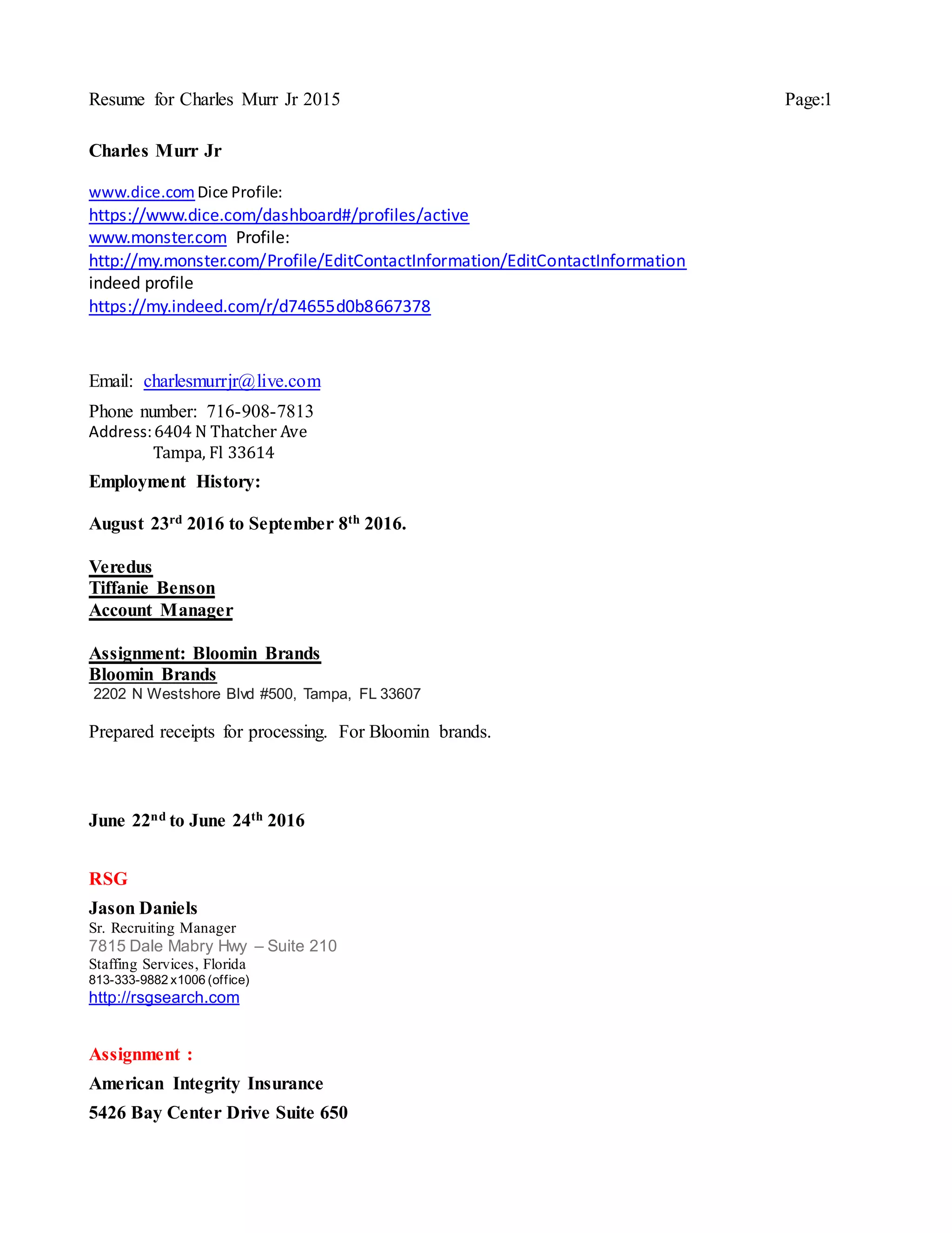 Updated Rev August 2016 including charities Charles Murr Jr | DOCX