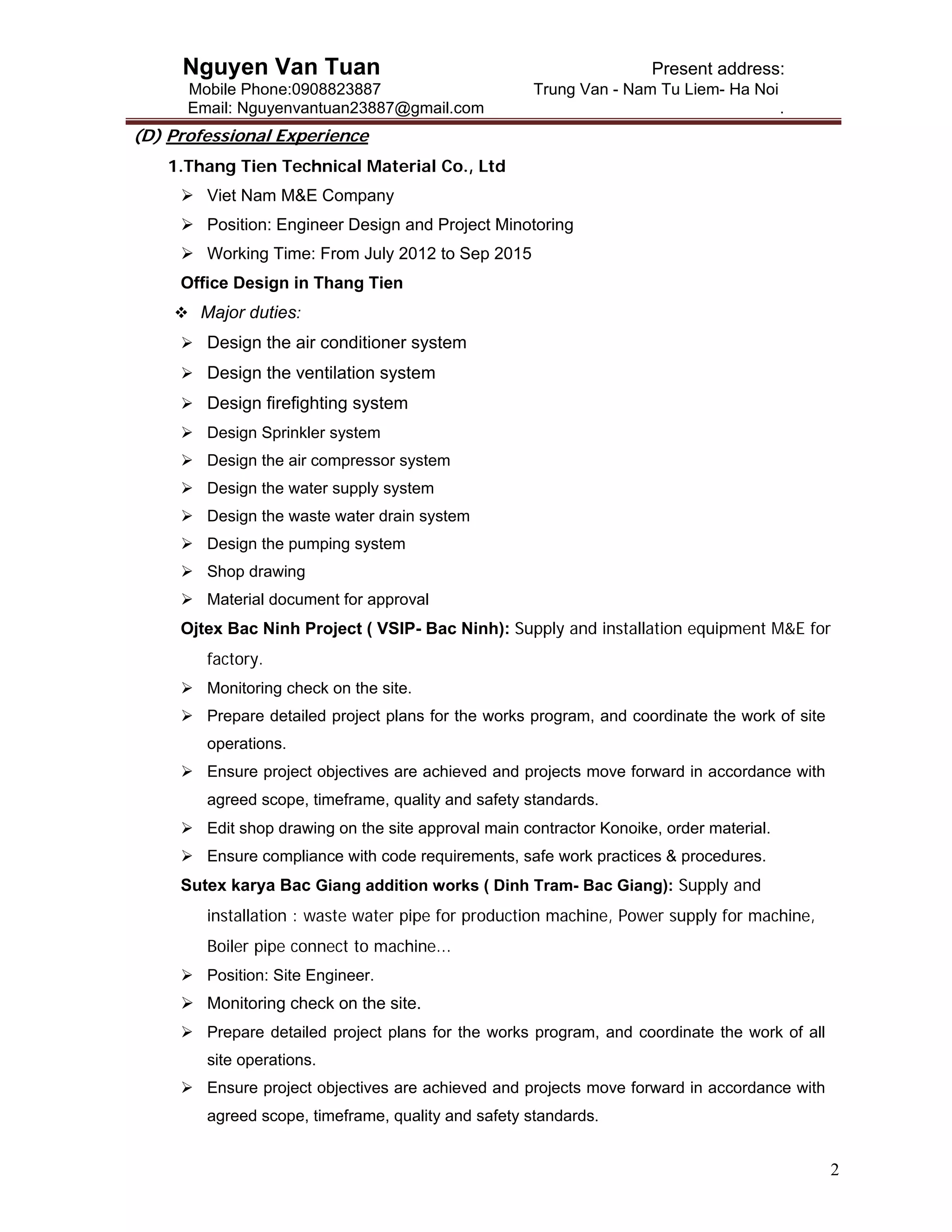 Nguyen Van Tuan - English | PDF