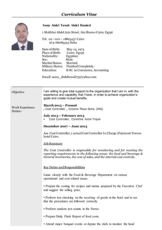 Samy CV_2016 | DOCX
