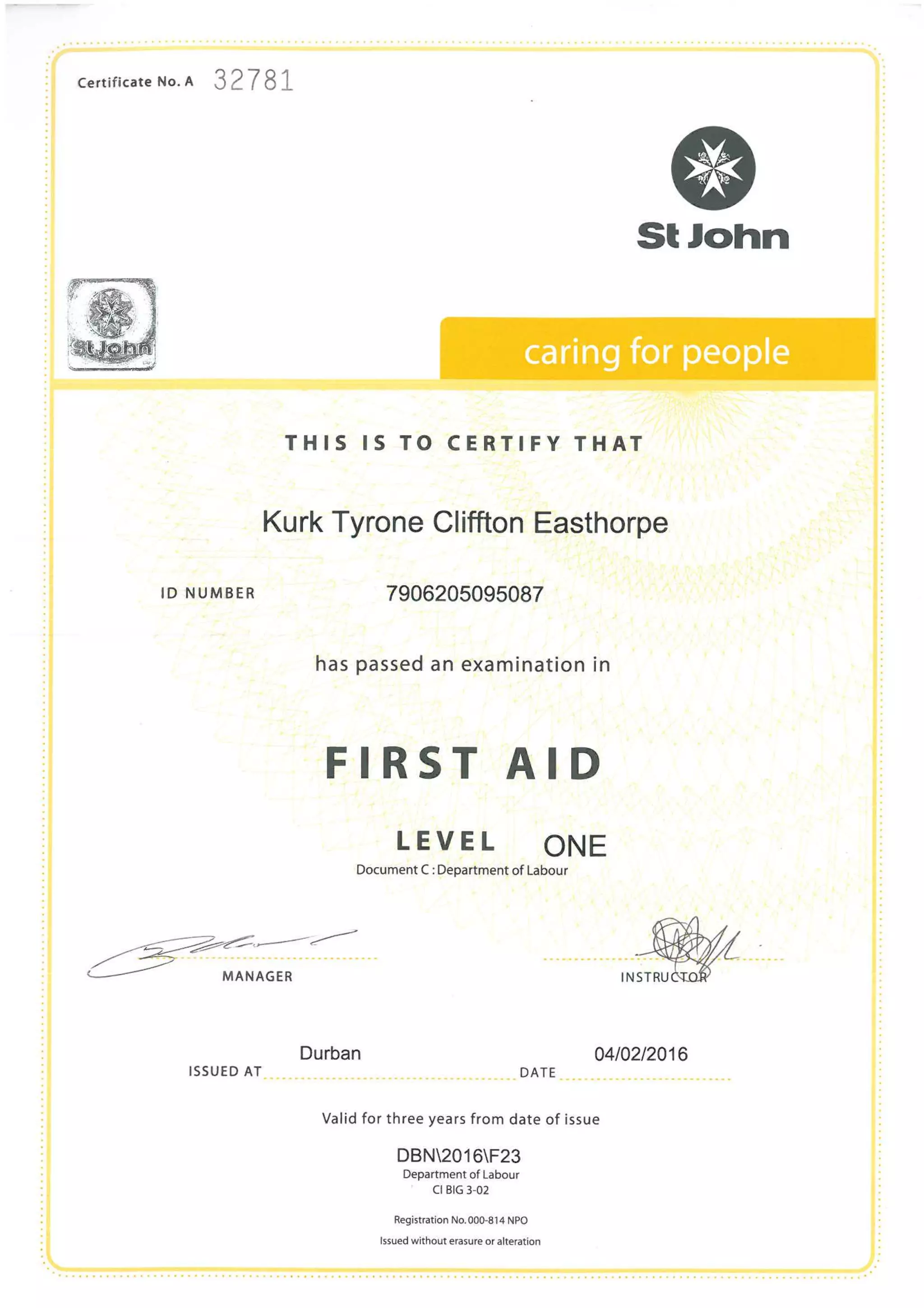 First Aid Level 1 | PDF
