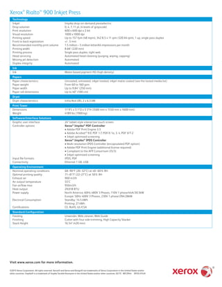 Rialto 900 Brochure | PDF