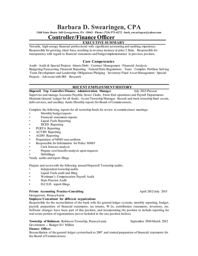 Barbara D.doc-RESUME 2016 | PDF