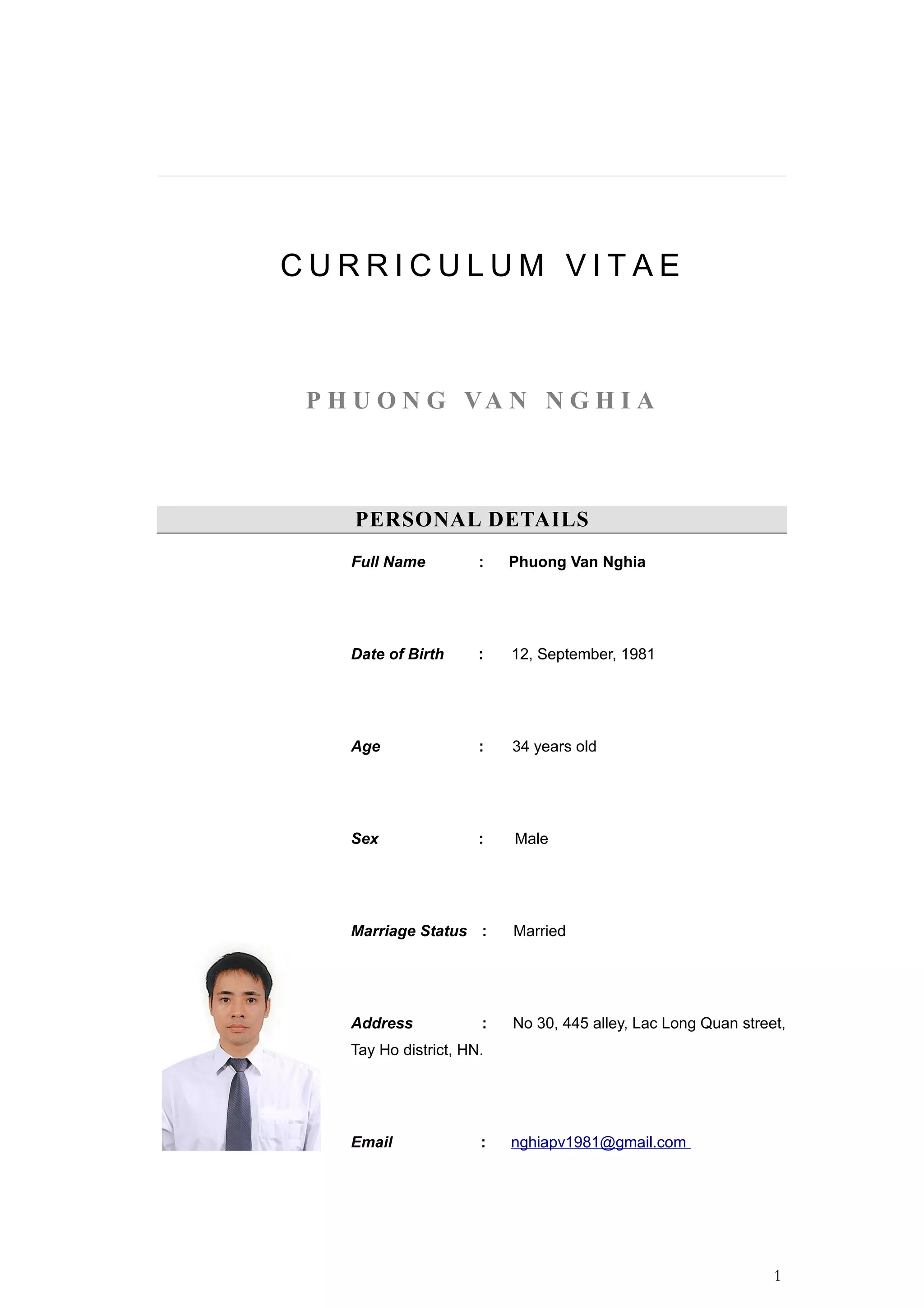 cv_pvnghia | PDF