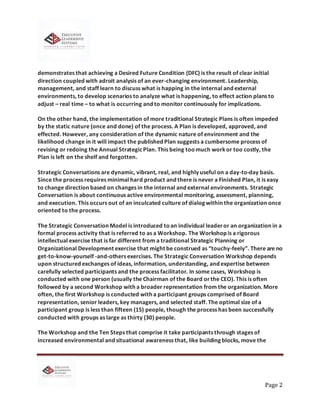 Strategic Conversation Description 52014 - ELS | PDF