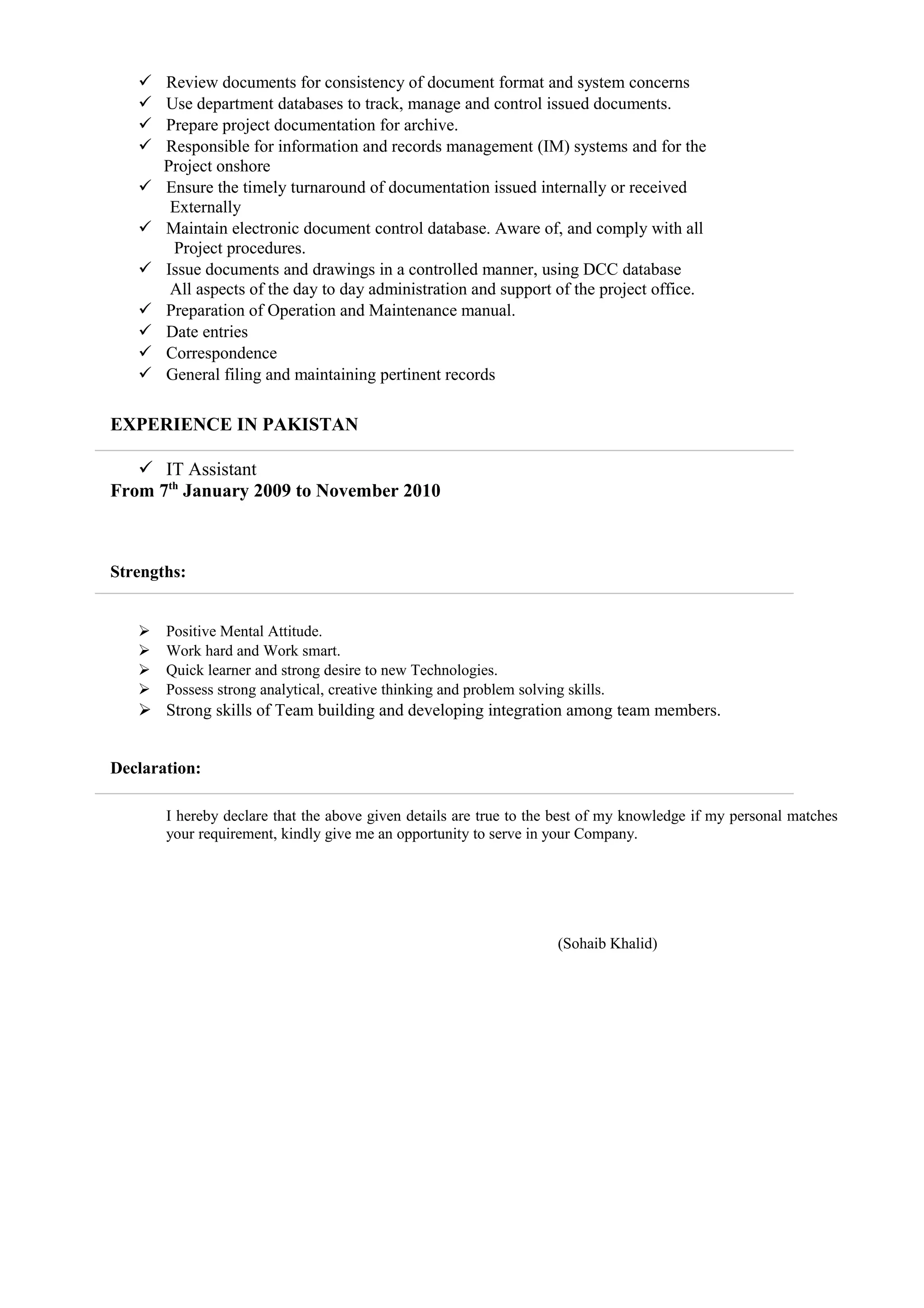 Documents Controller New Sohaib Khalid | DOC