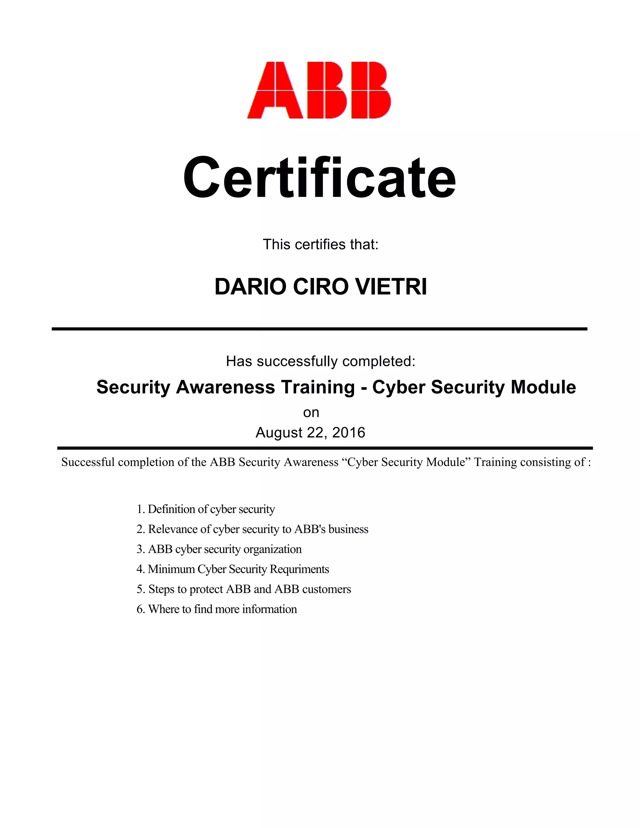 Security Awareness Training - Cyber Security Module | PDF