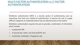 Enabling 2 factor authentication on Facebook | PPTX