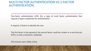 Enabling 2 factor authentication on Facebook | PPTX
