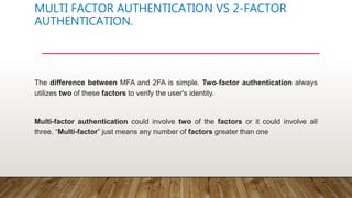 Enabling 2 factor authentication on Facebook | PPTX
