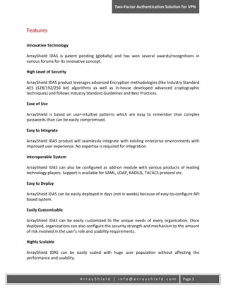 Two Factor Authentication for VPN | PDF